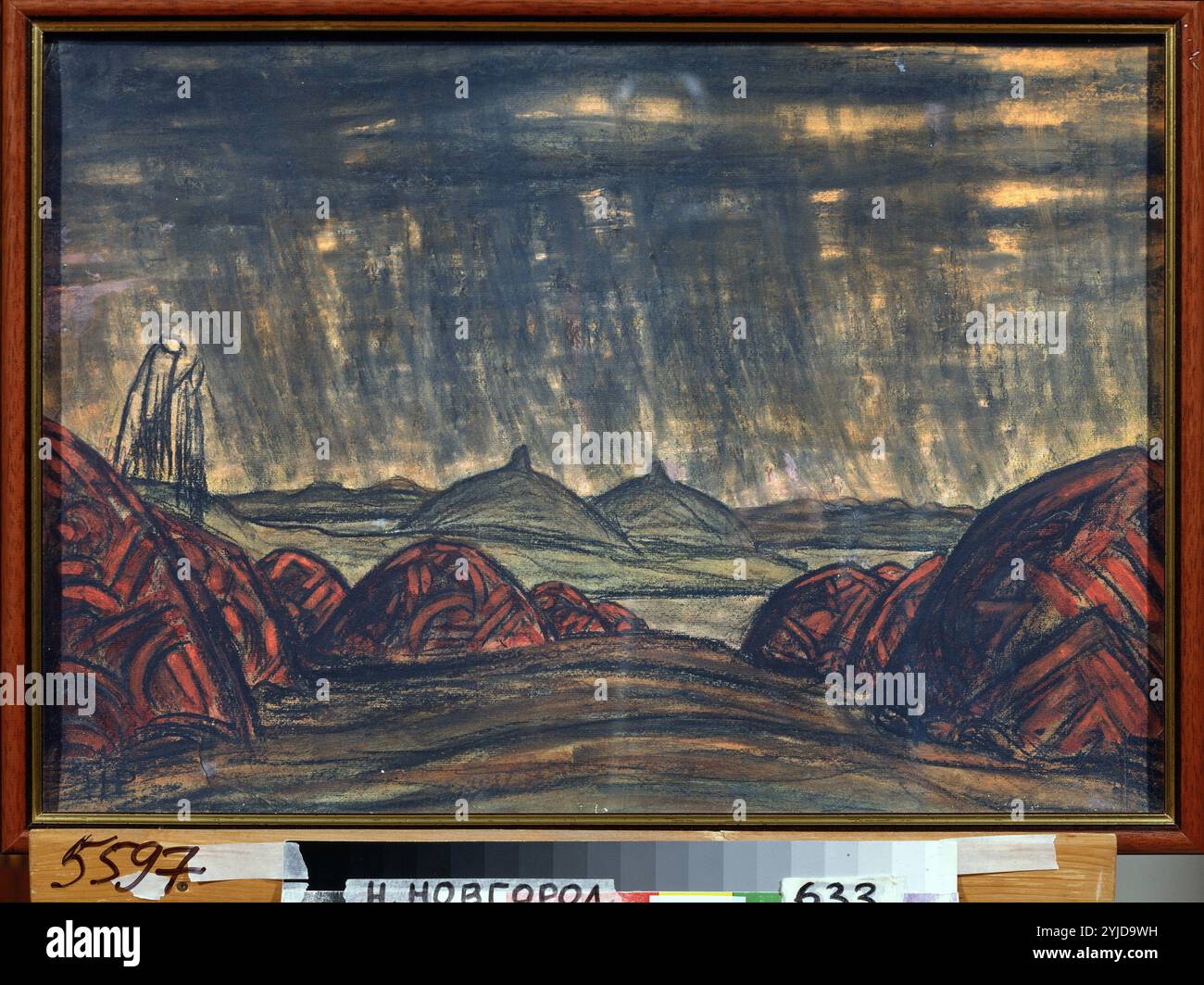 The Polovtsian camp. Stage design for the opera Prince Igor by A ...