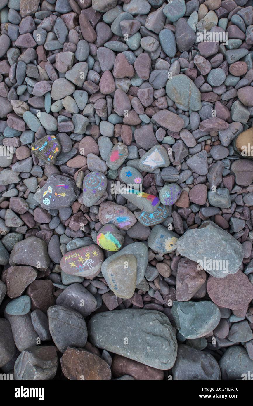 Pebbles on beach Stock Photo - Alamy