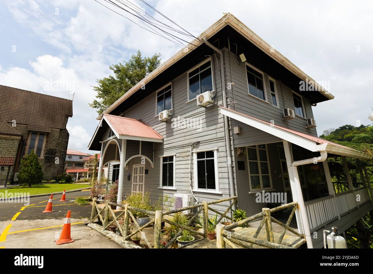 Traditional Malaysia house in Sandakan Sabah province Borneo Malaysia ...