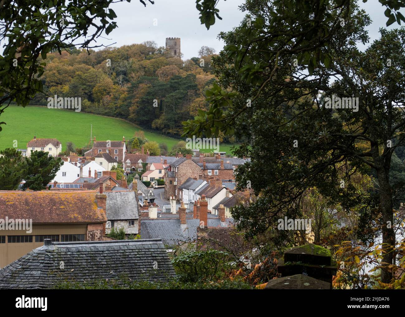 Dunster village, Somerset Stock Photo - Alamy