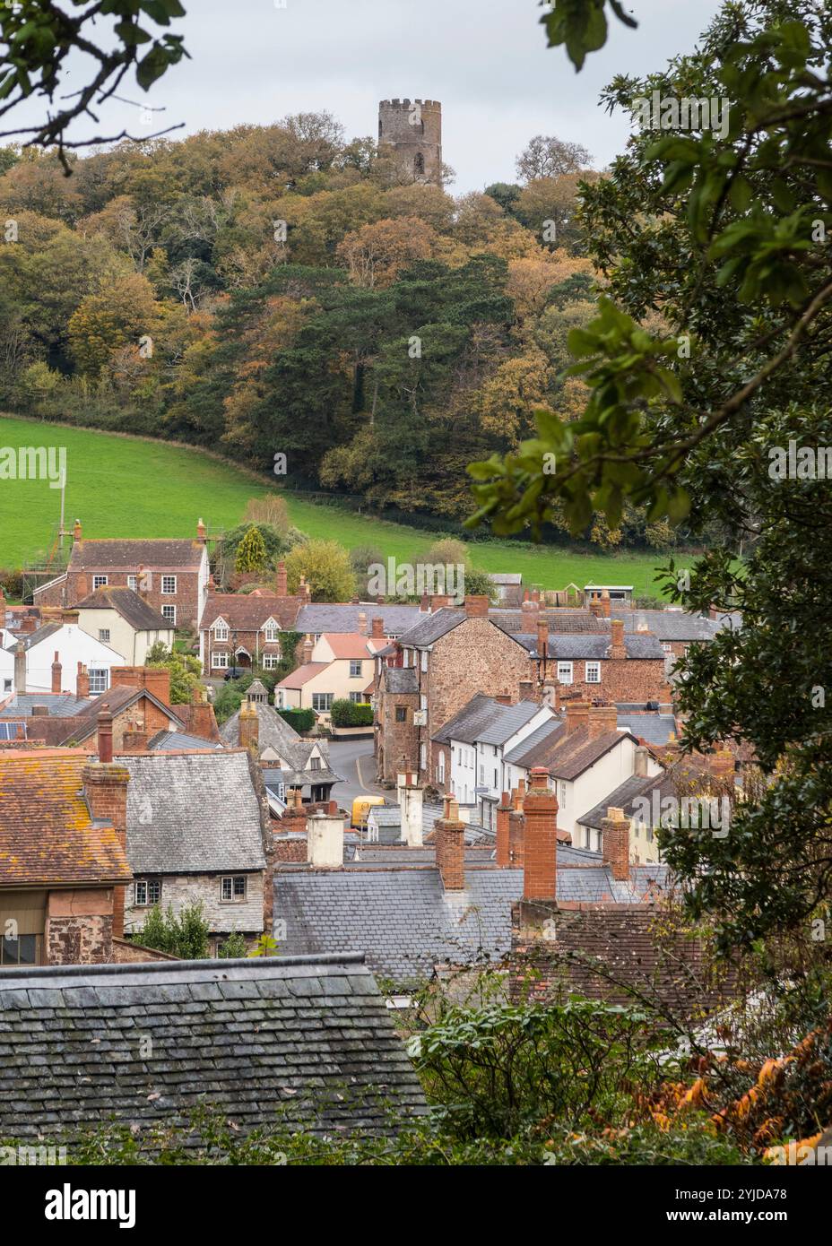Dunster village, Somerset Stock Photo - Alamy