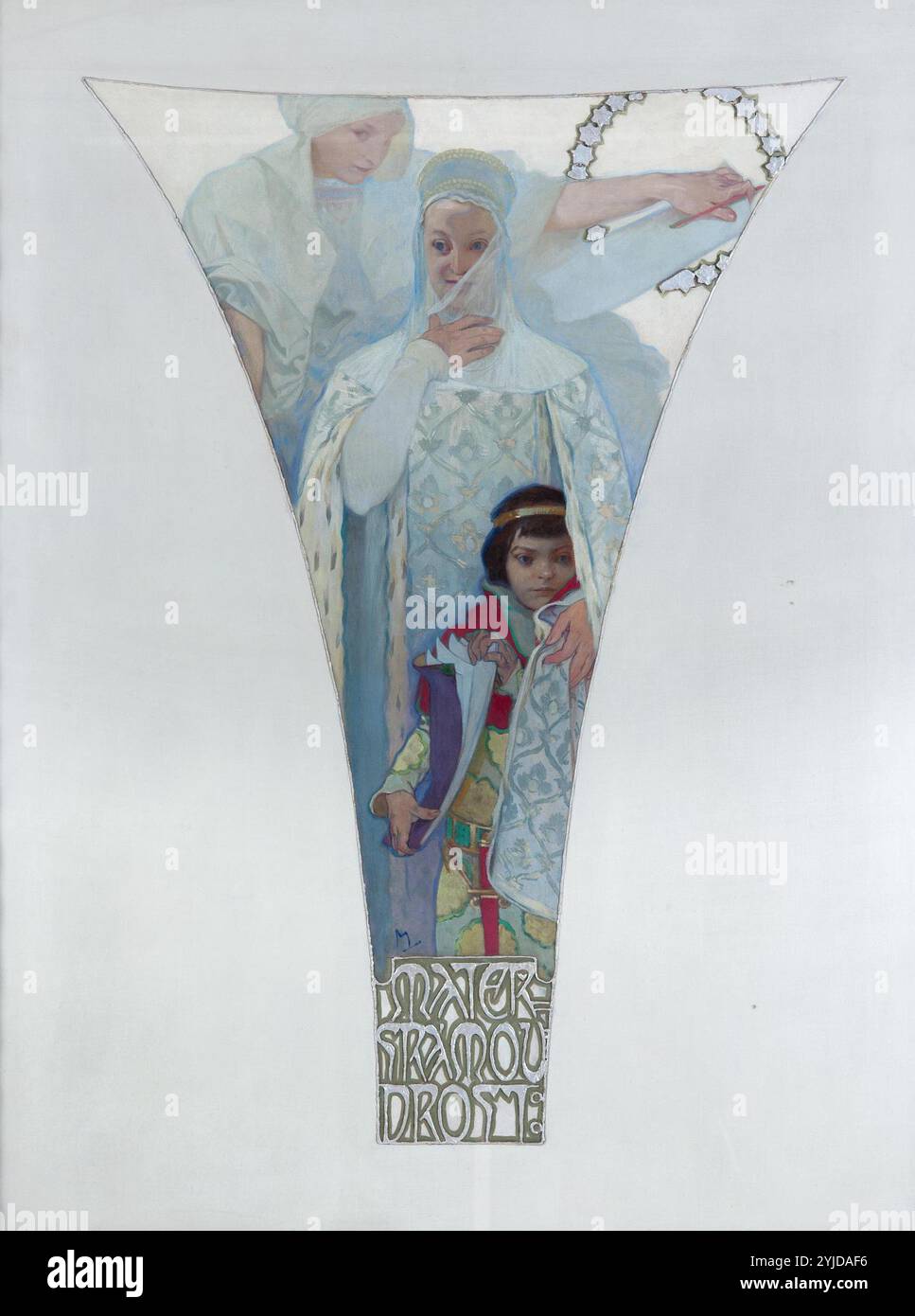 Museum: City Gallery Prague. Author: Alfons Marie Mucha Stock Photo - Alamy