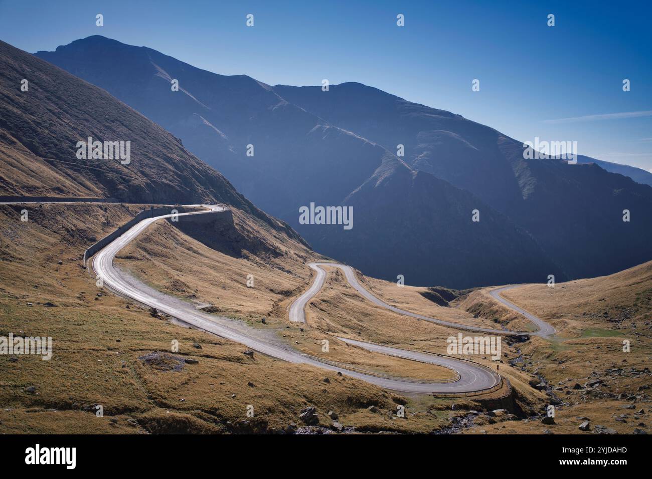Photo of the panoramic view of the Transfagarasan road in Romania Stock ...