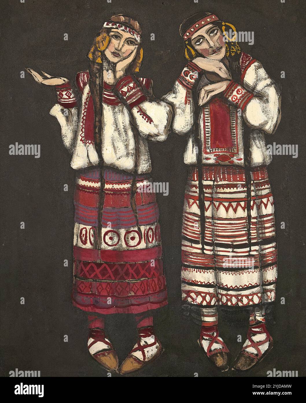 Costume design for the ballet The Rite of Spring (Le Sacre du Printemps ...