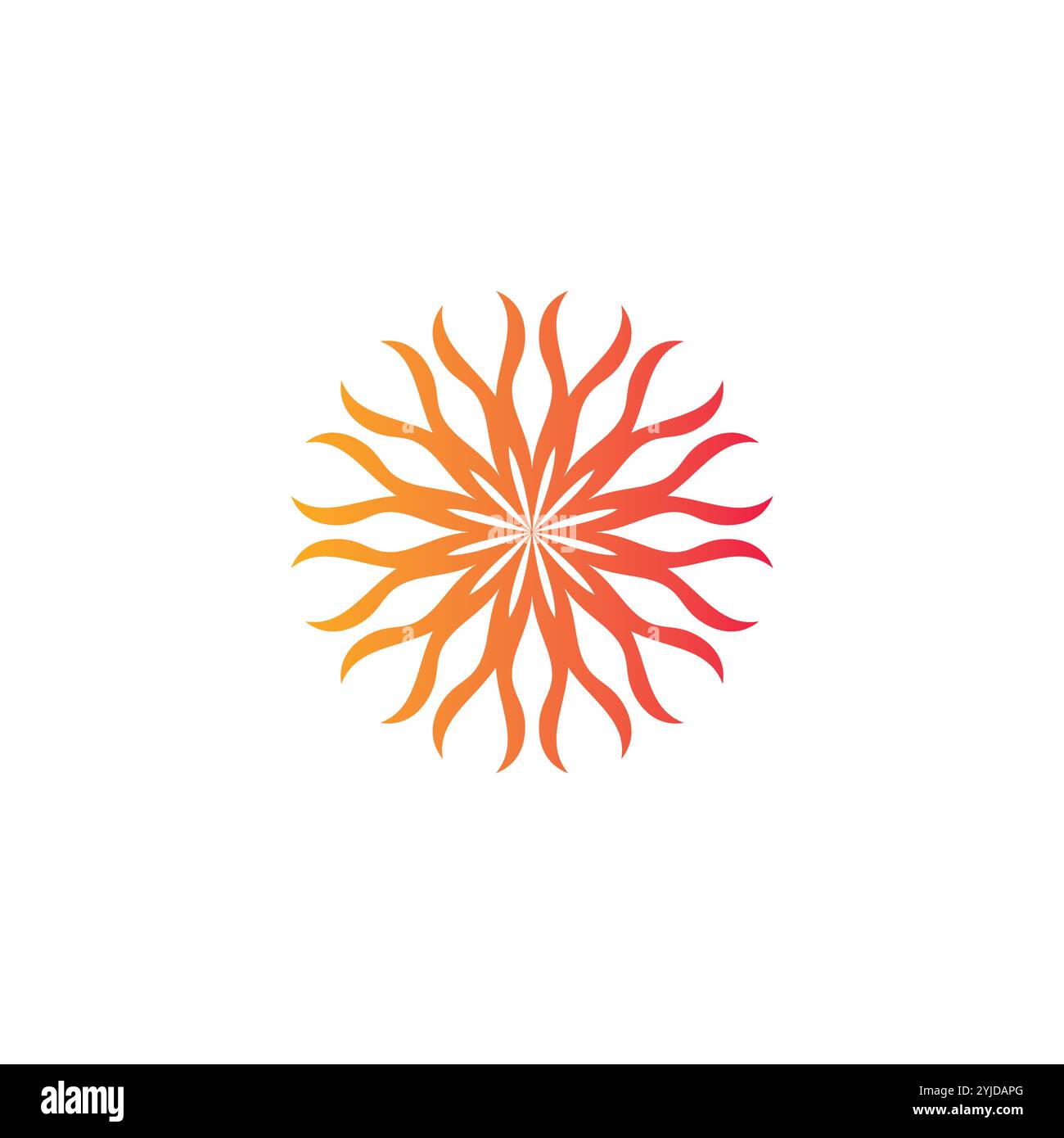Sunshine Logo Vector Illustration. Abstract Sun Icon Stock Vector Image ...