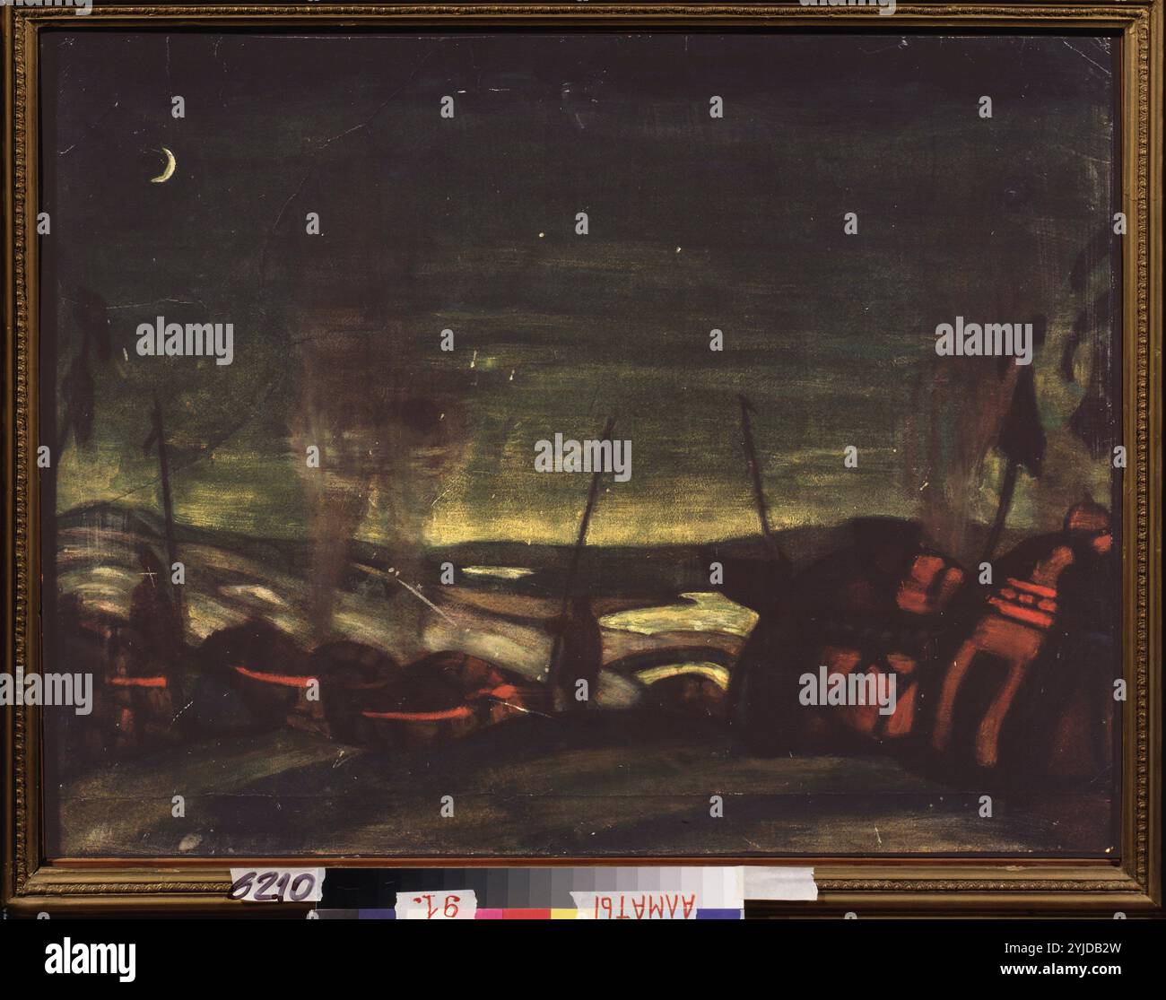 The Polovtsian camp. Stage design for the opera Prince Igor by A ...