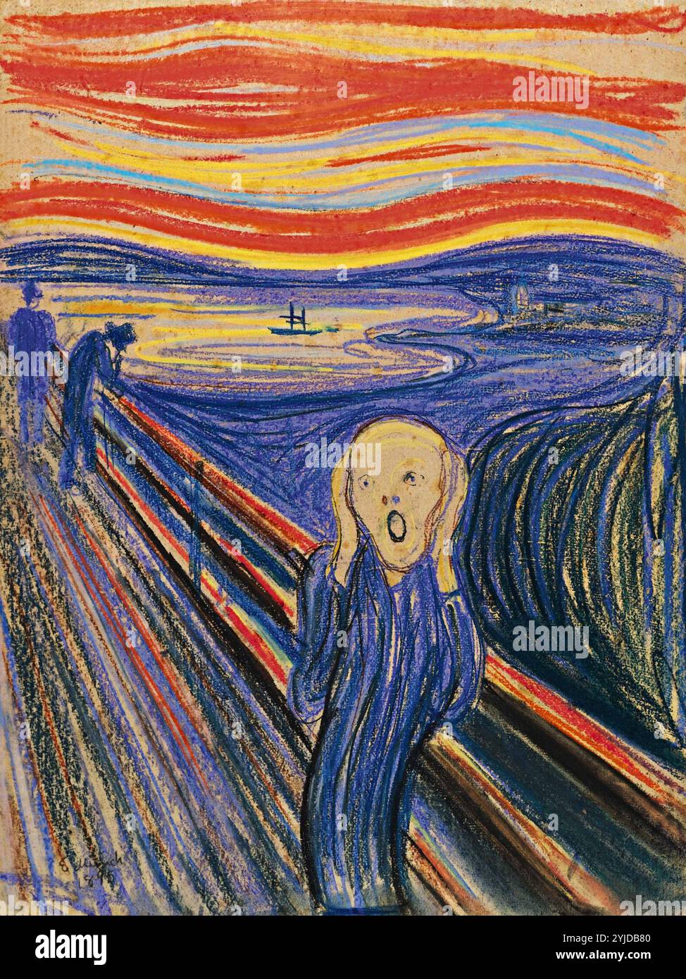 The Scream. Museum: PRIVATE COLLECTION. Author: EDVARD MUNCH Stock ...