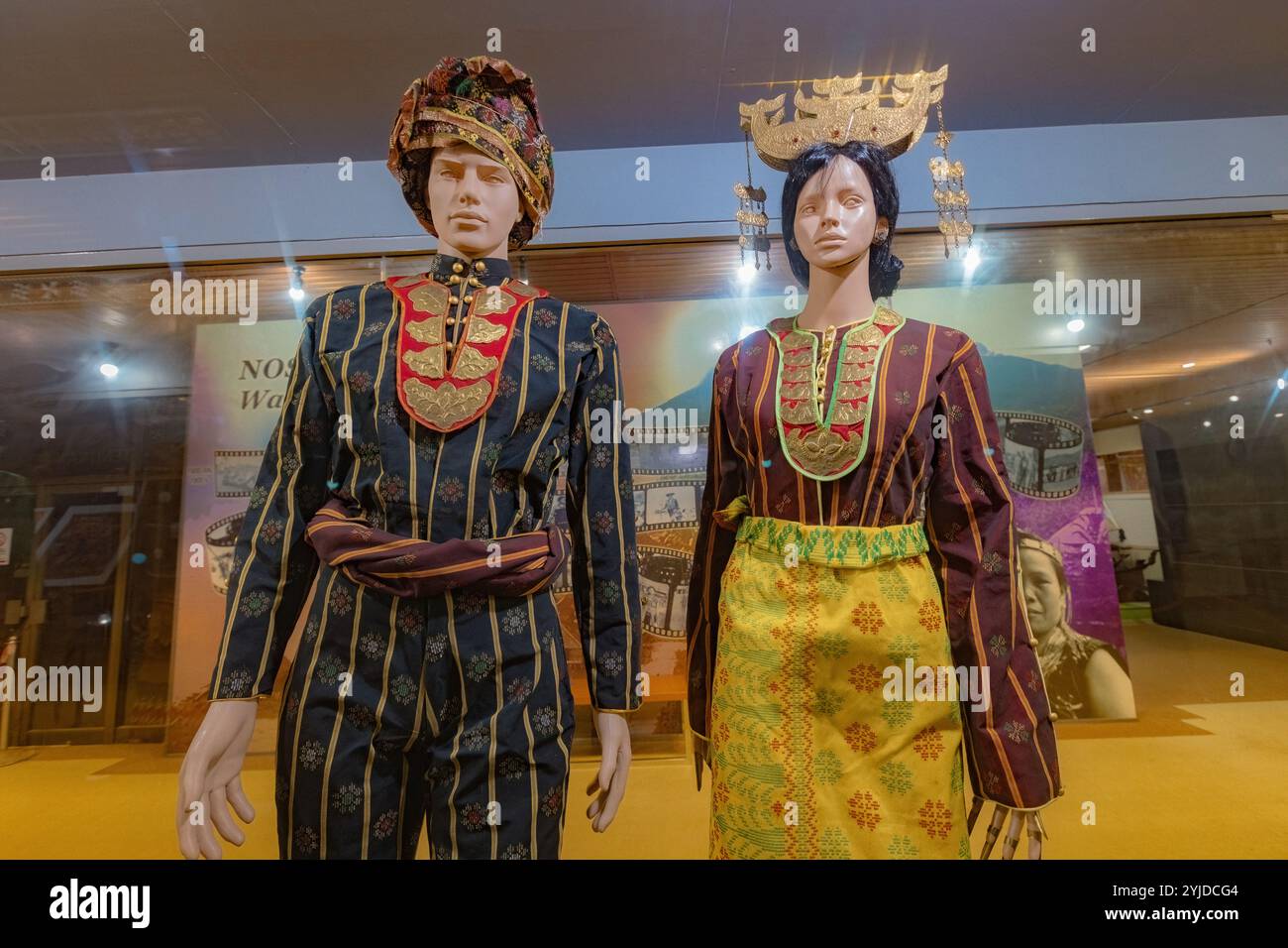 Traditional Sabah costumes in the Sabah State Museum Malaysia Stock ...