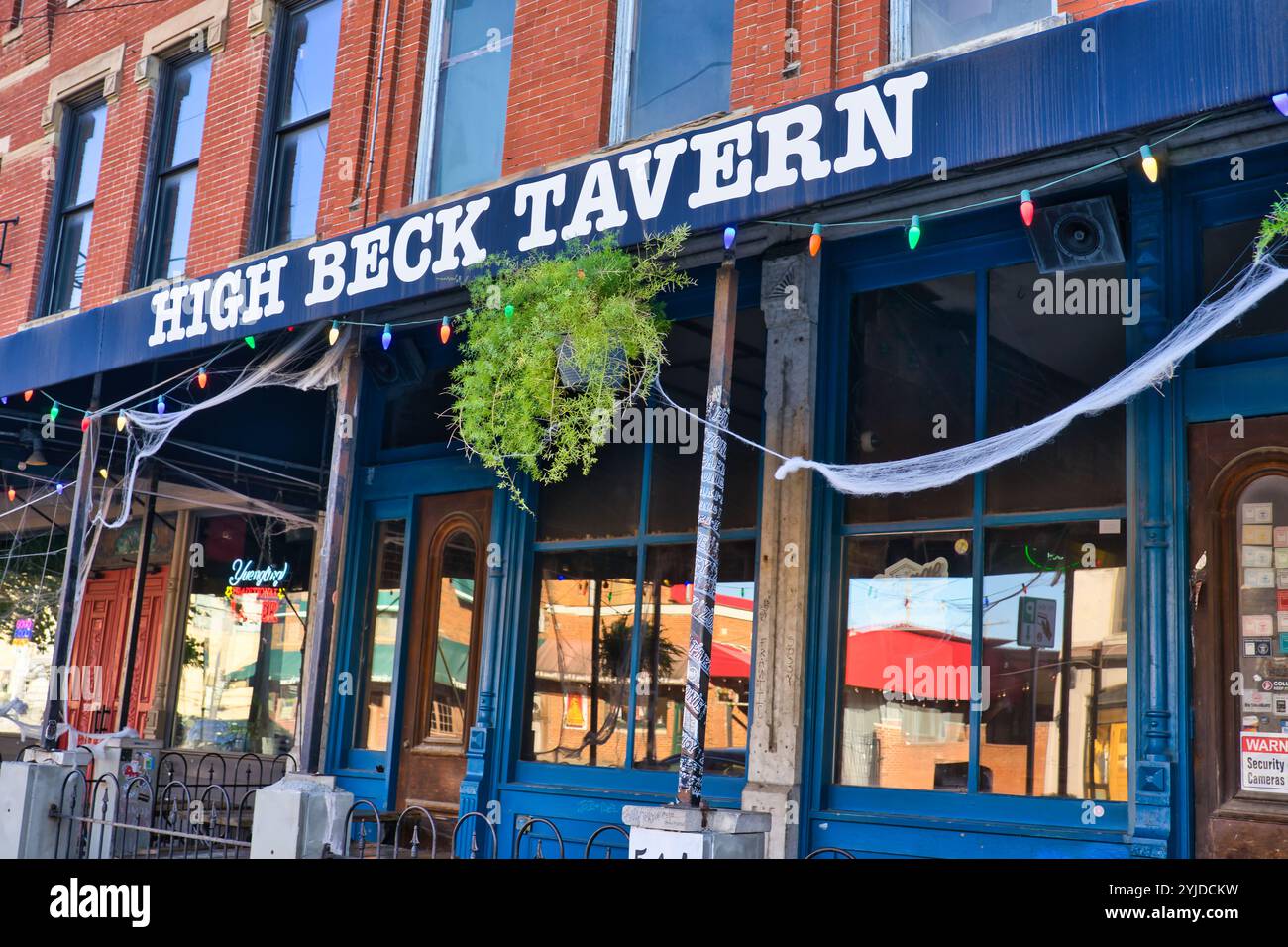 entrance to the famous High Beck Tavern in the Bewery District near ...