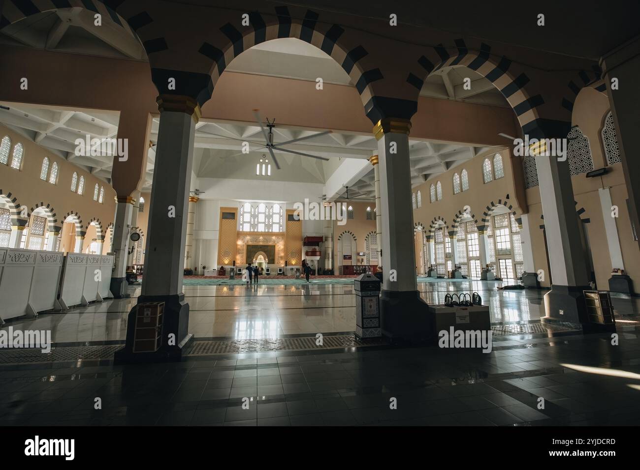 Kota Kinabalu City Mosque interior details Sabah Malaysia Stock Photo ...
