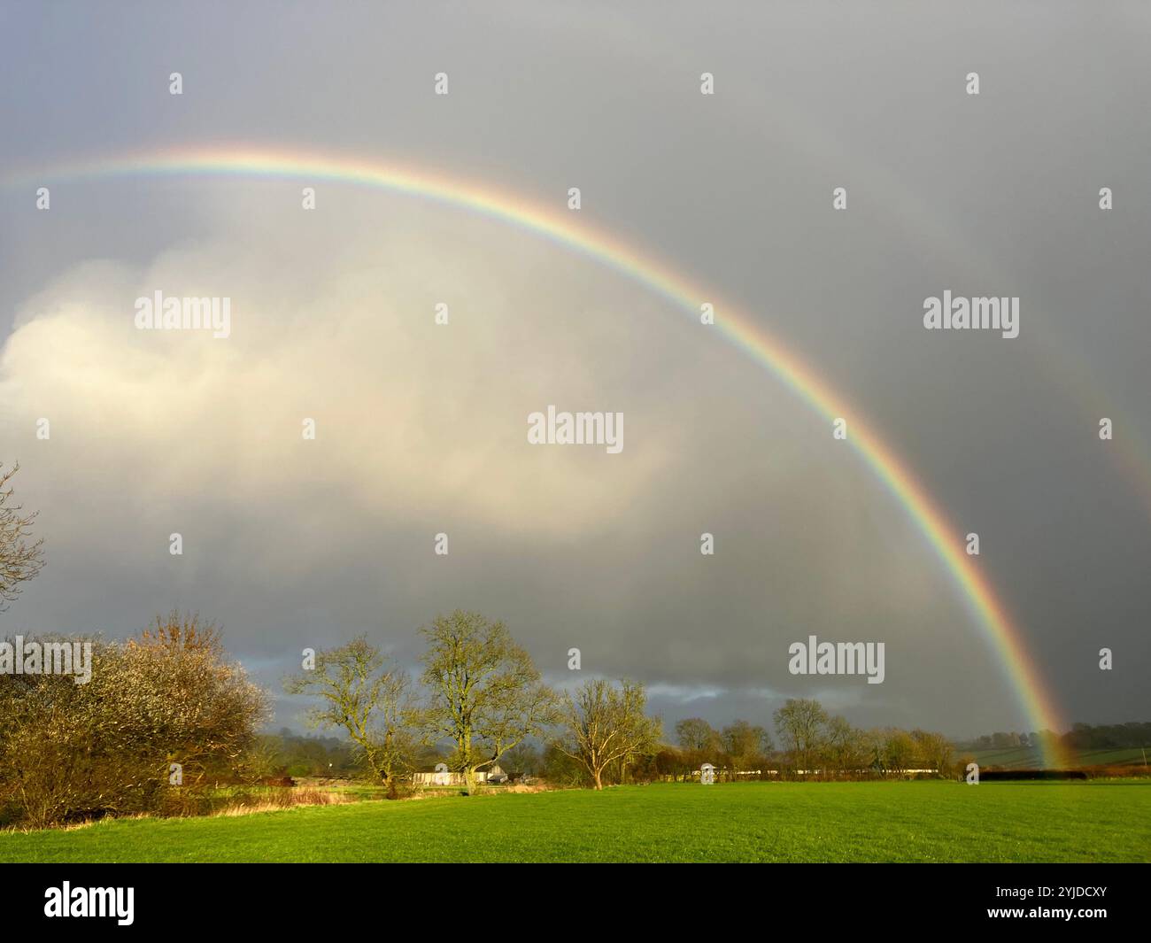 Double rainbow dramatic clouds hi-res stock photography and images - Alamy