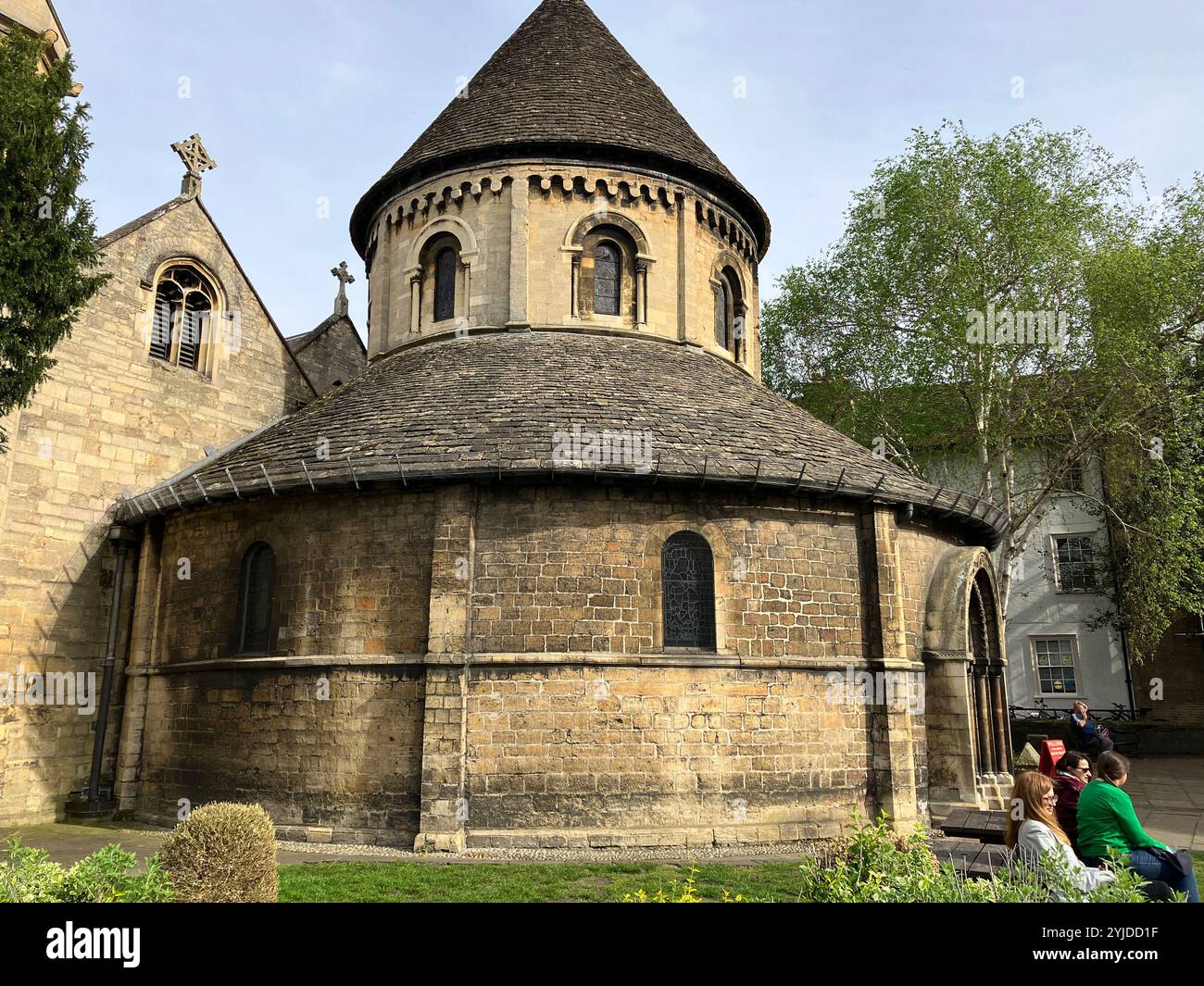 Round Church, a 12th Century historic landmark in Bridge Street with ...