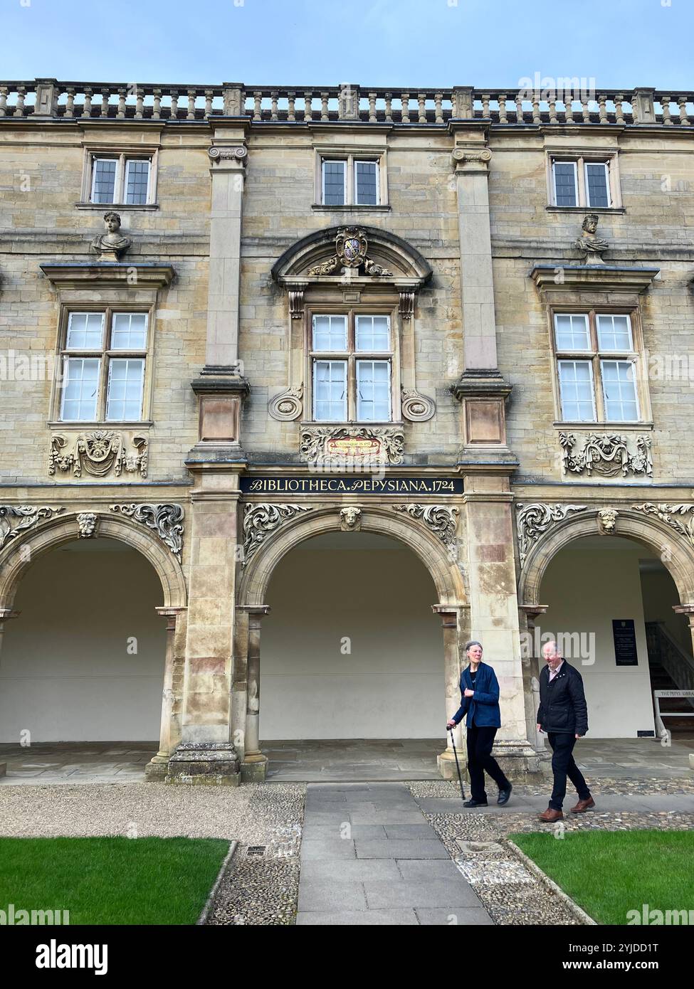 exterior of the historic Pepys Library, Magdalen College, University of ...