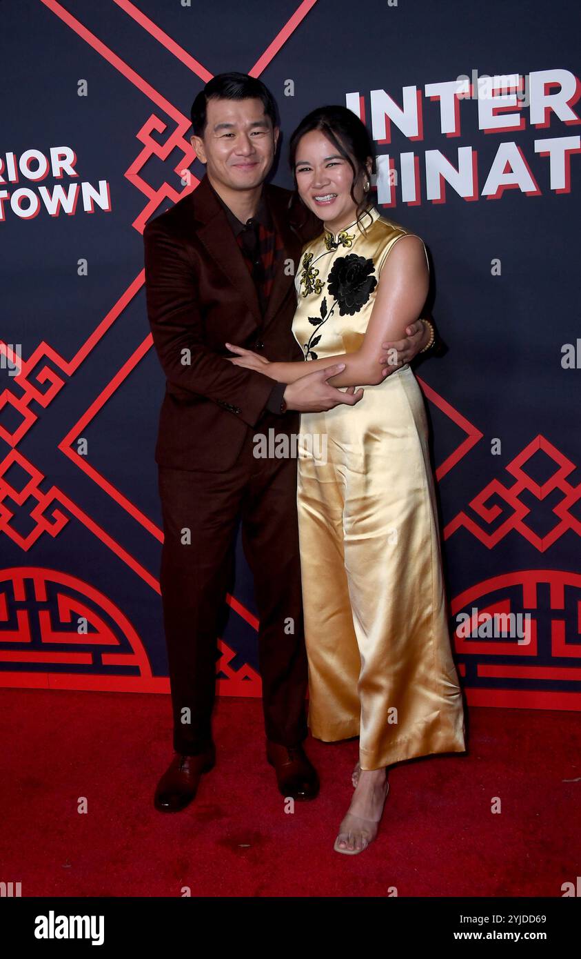 Hollywood, USA. 13th Nov, 2024. Ronny Chieng and Hannah Pham arriving at Hulu's “Interior ...