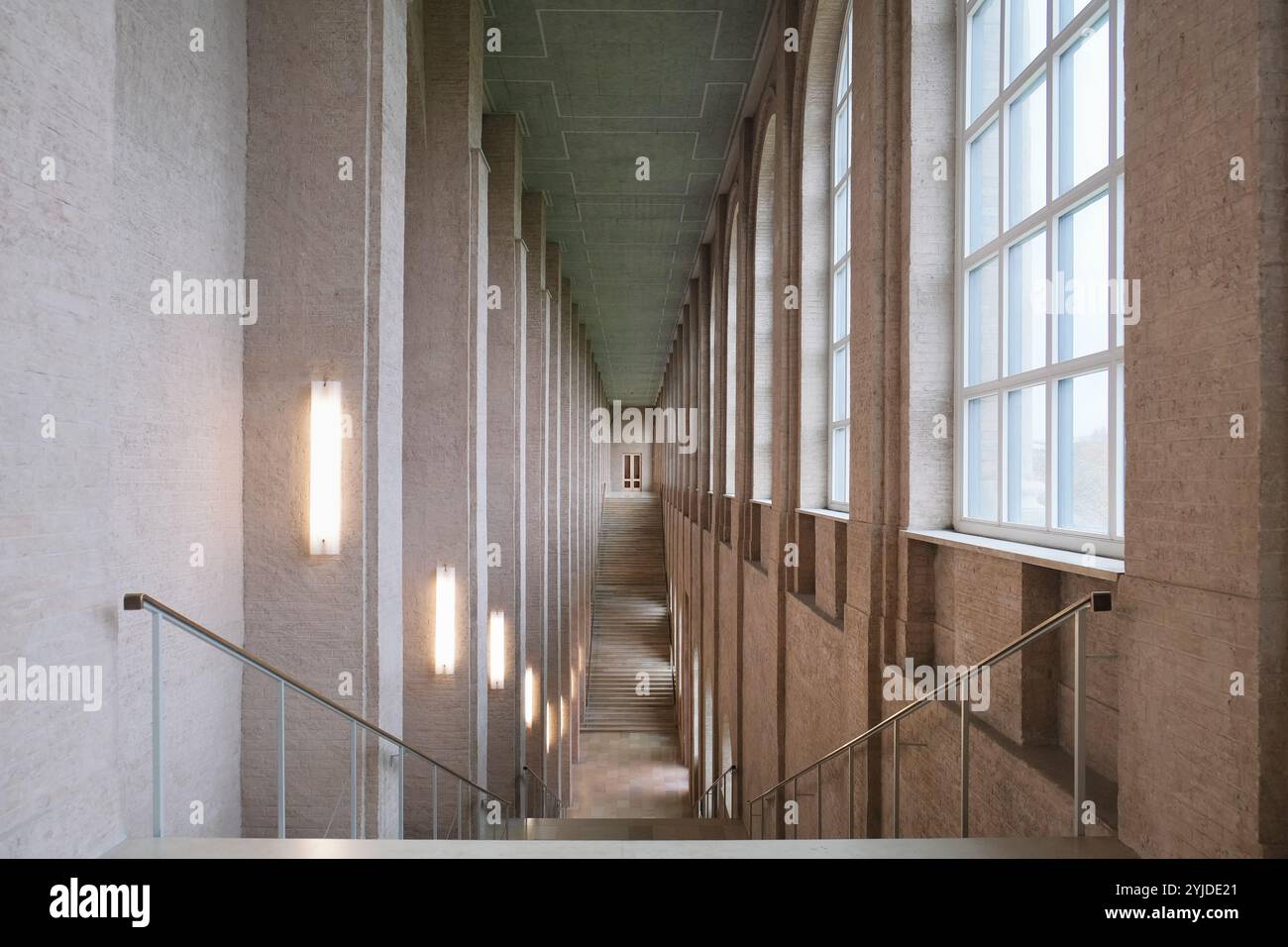 Main Hall in the Alte Pinakothek, Kunstareal area in Munich. One of the ...