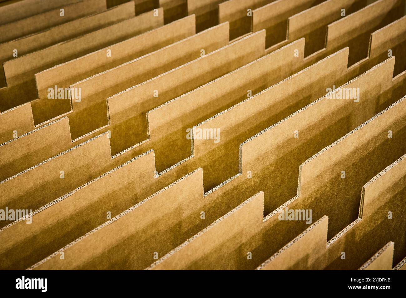 Cardboard Dividers Pattern Close-Up at Eye-Level Stock Photo - Alamy