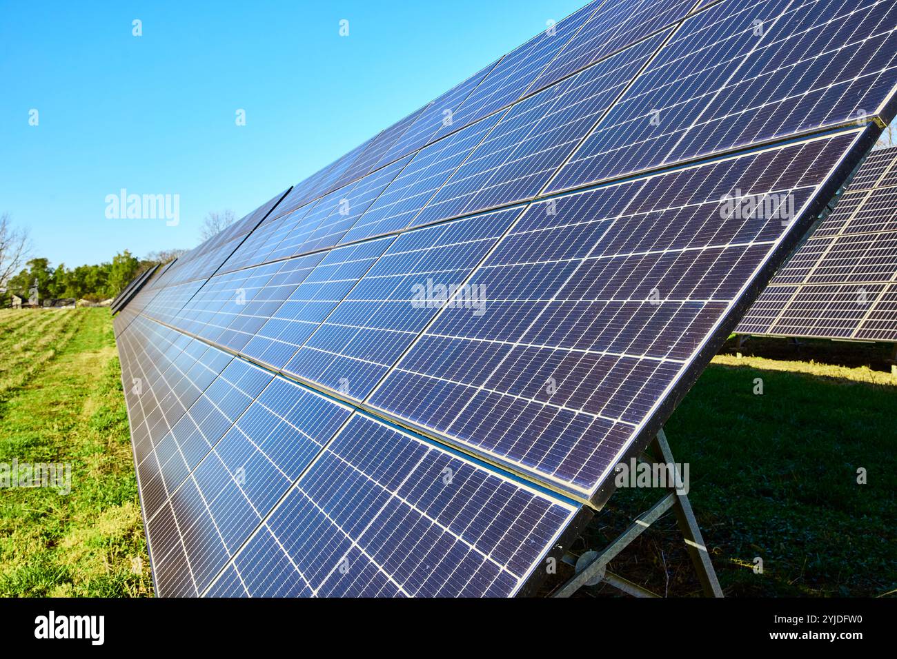 Serene view solar panels in hi-res stock photography and images - Alamy