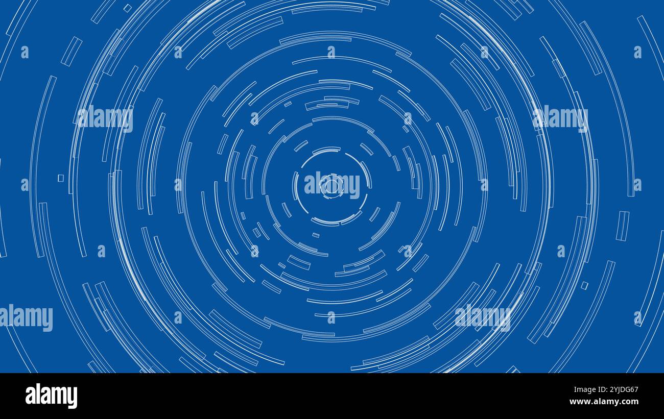 3D circular pattern. Style wireframe model. Vector Stock Vector Image & Art - Alamy