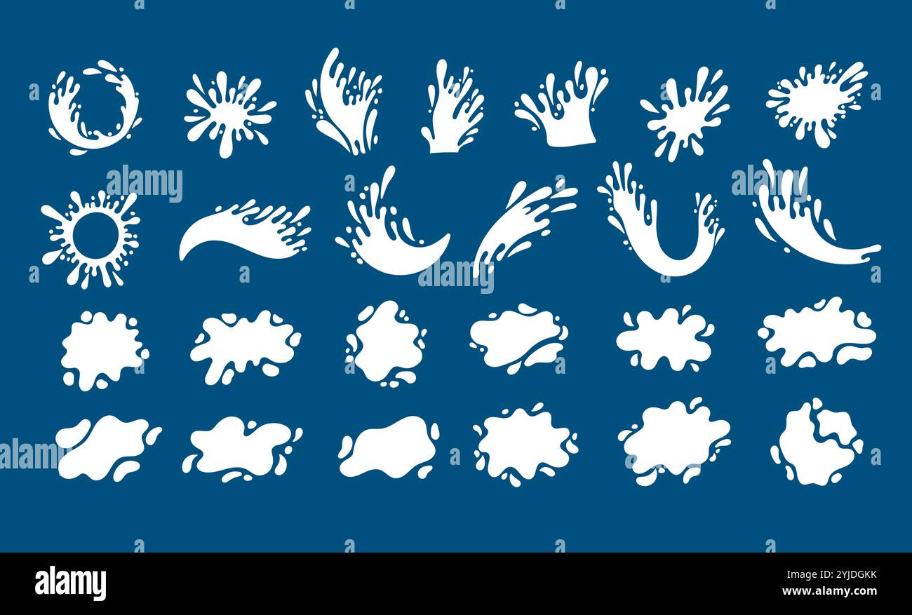 Milk splatter Stock Vector Images - Alamy