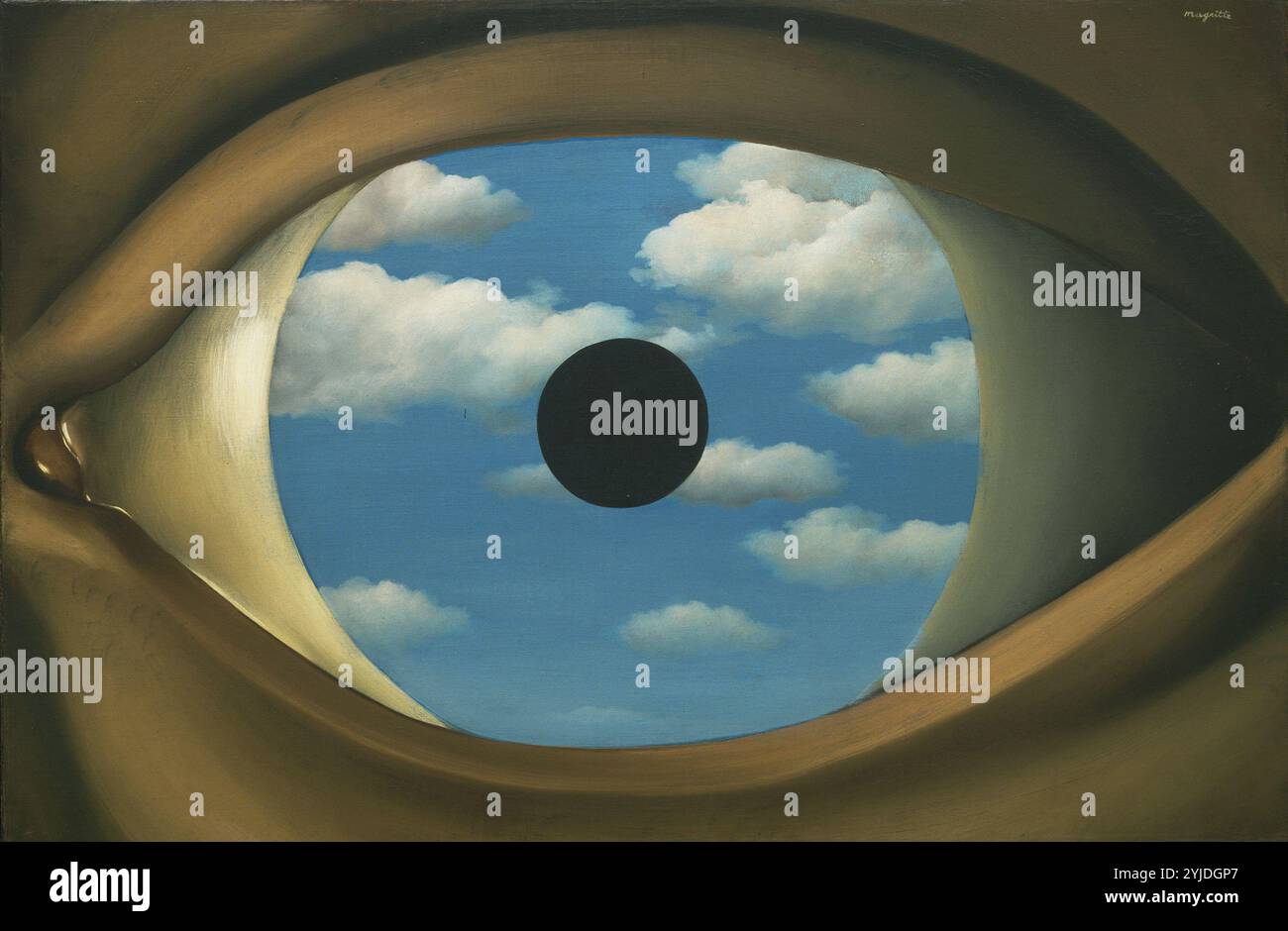 The false mirror , magritte hi-res stock photography and images - Alamy