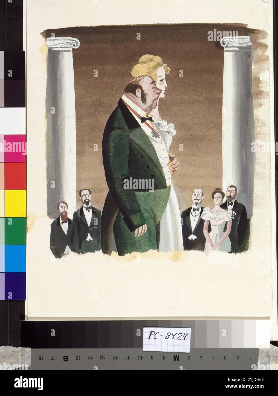 Illustration for the short story "Anna on the Neck" by A. Chekhov ...