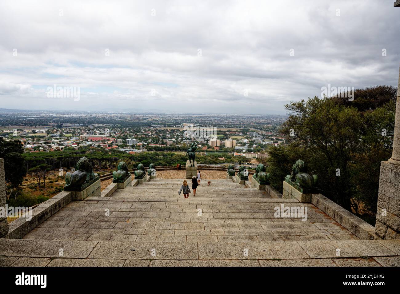 Cecil Rhodes memorial on Devils peak in Cape Town South Africa Stock ...