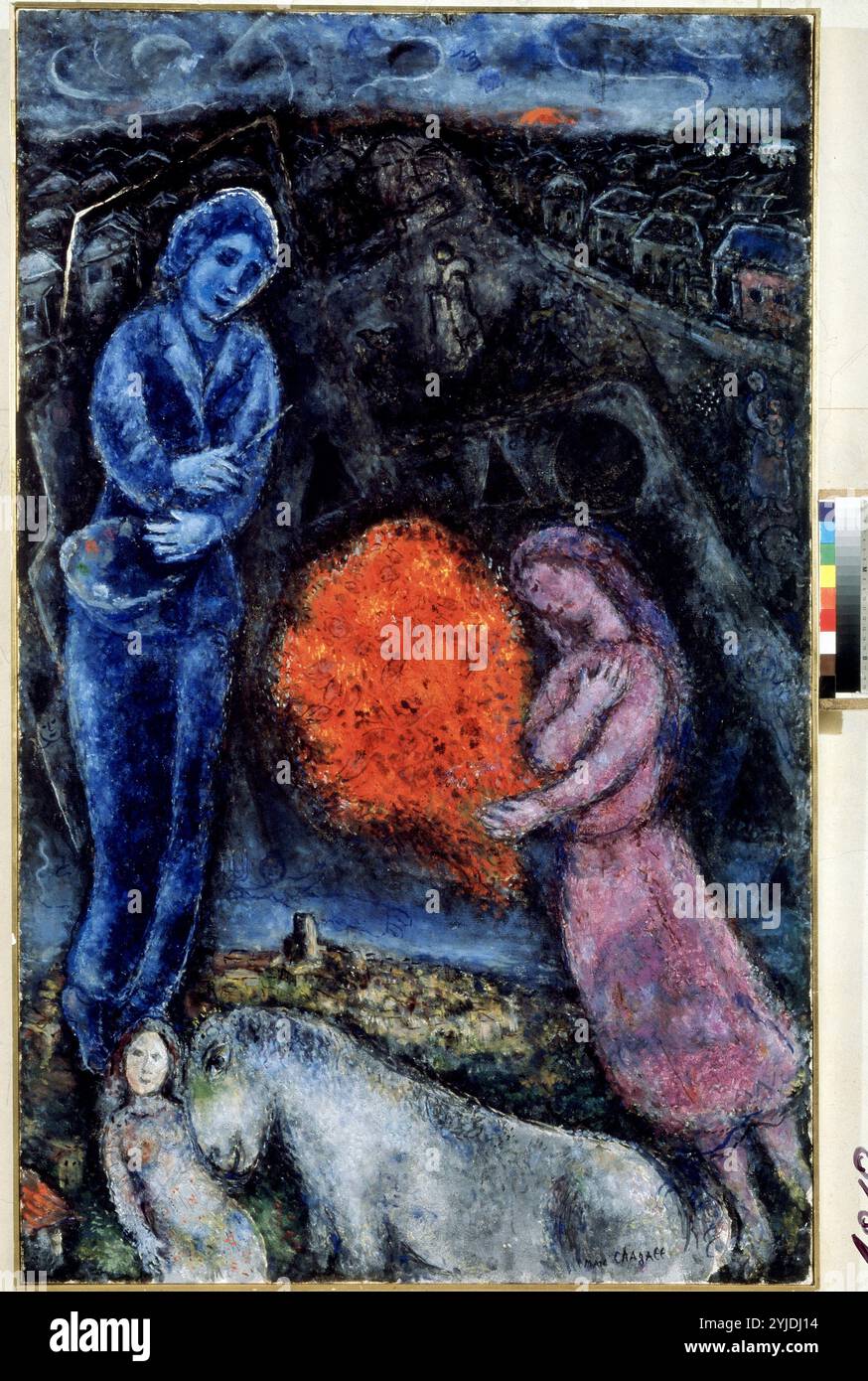 Saint-Paul de Vence at sunset. Museum: PRIVATE COLLECTION. Author: MARC ...