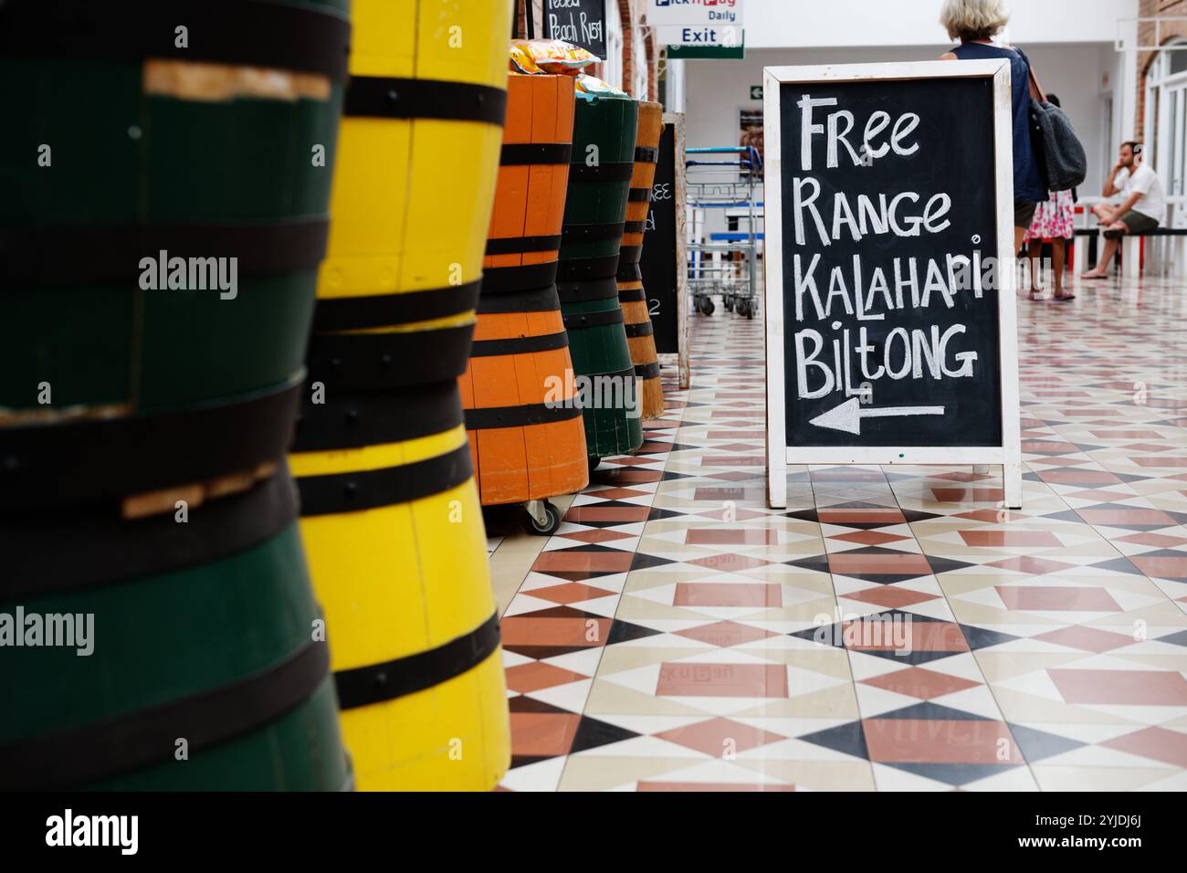 Sign for biltong in Franschhoek western cape south africa Stock Photo ...