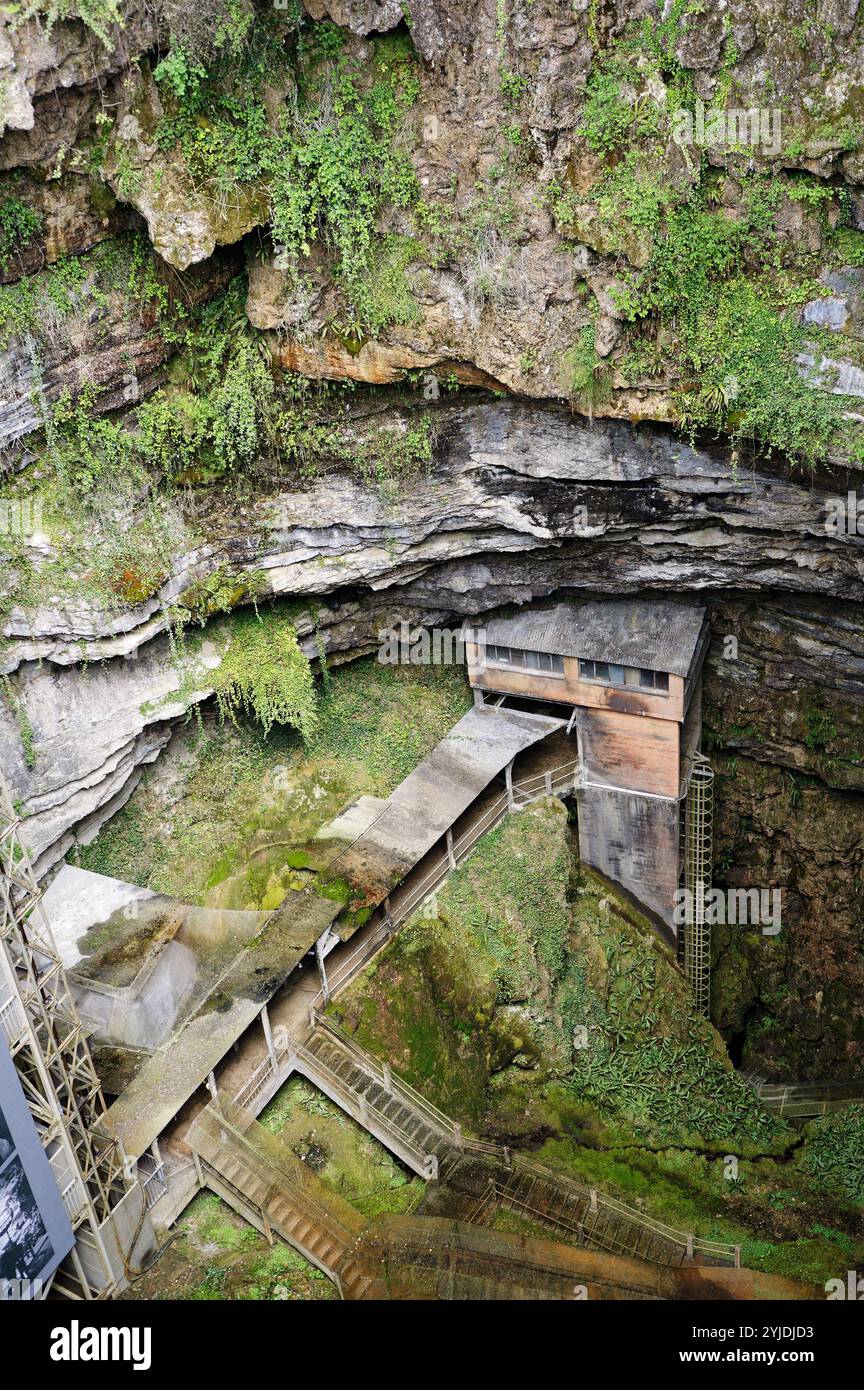 La gouffre de Padirac. The Padirac Chasm is a cave located near Gramat ...
