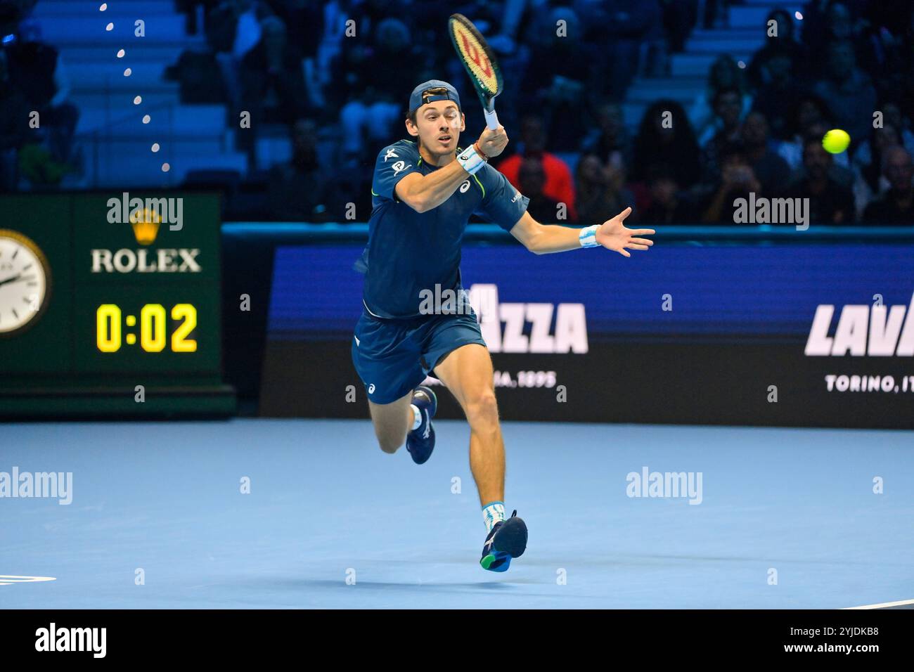 Turin,Italy - November 14: Alex de Minaur of Australia in action ...