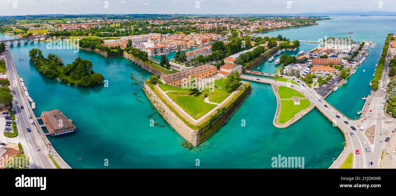 PESCHIERA DEL GARDA, ITALY – AUGUST 21, 2024: Scenic waterfront in ...