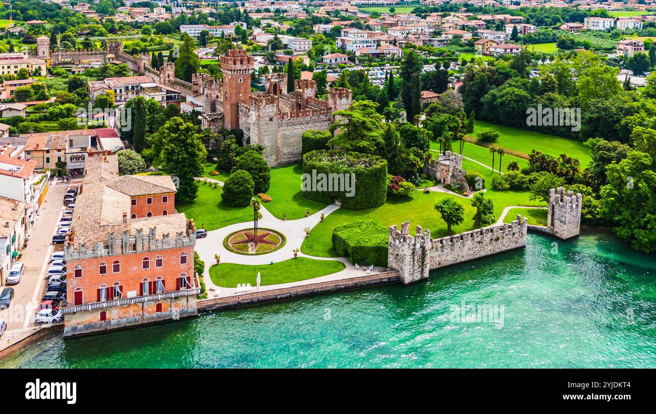 LAZISE, ITALY – AUGUST 21, 2024: Castello di Lazise, a medieval ...