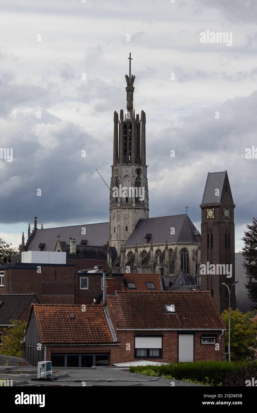 View of the St. Willibrordus Basilica in Hulst, Zeeland, the ...