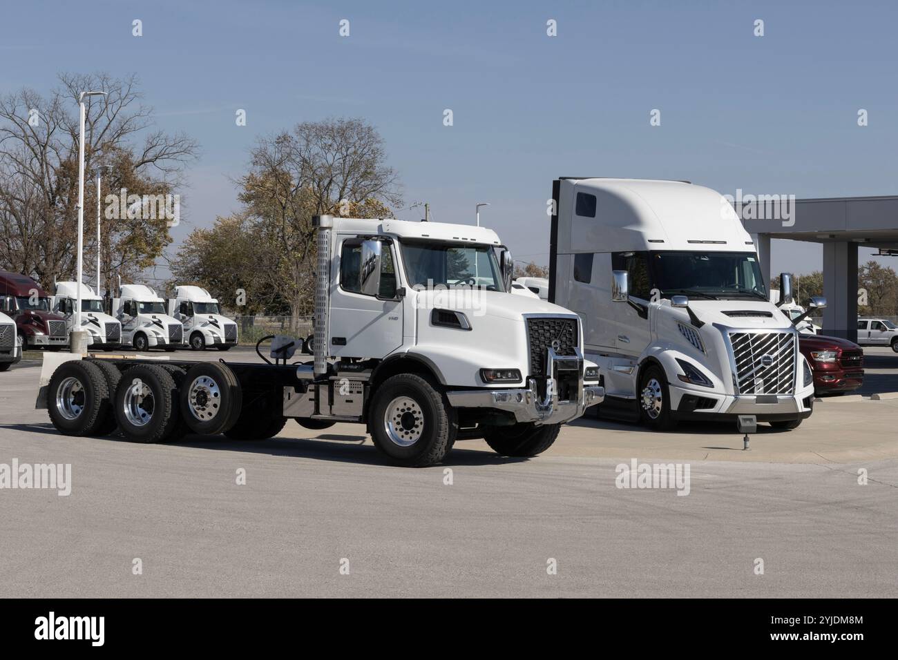 Indianapolis - October 30, 2024: Volvo VNL 860 Long Haul and VHD ...