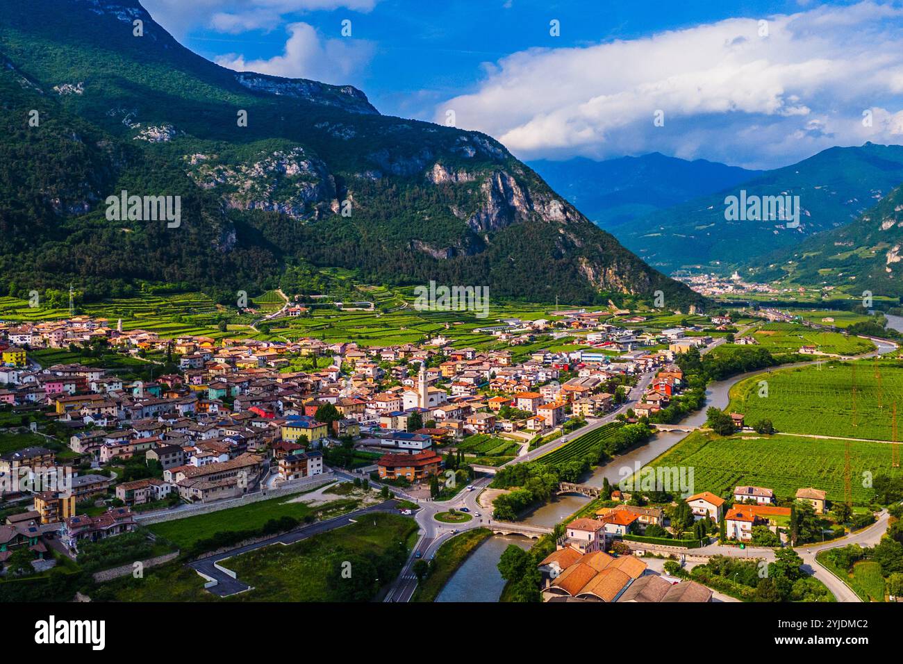ALA, ITALY – AUGUST 21, 2024: City of Ala, a historic fortress ...