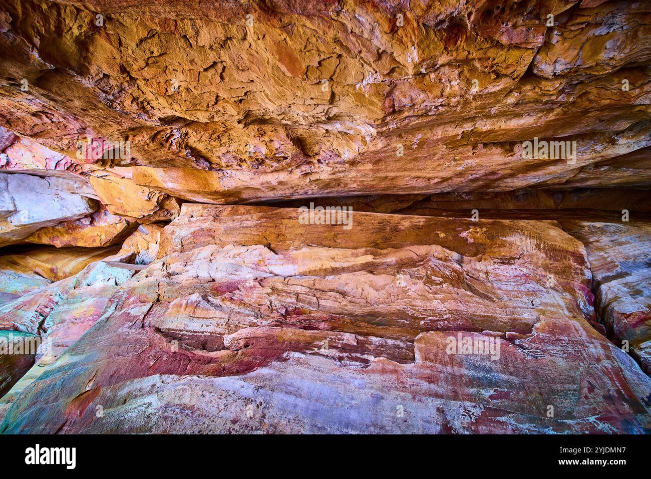 Textured Cave Ceiling in Hocking Hills Ohio Upward Close-Up Stock Photo ...