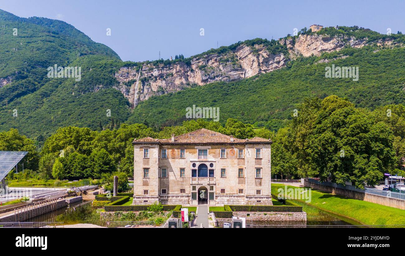 TRENTO, ITALY – AUGUST 26, 2024: Palazzo delle Albere, a Renaissance ...
