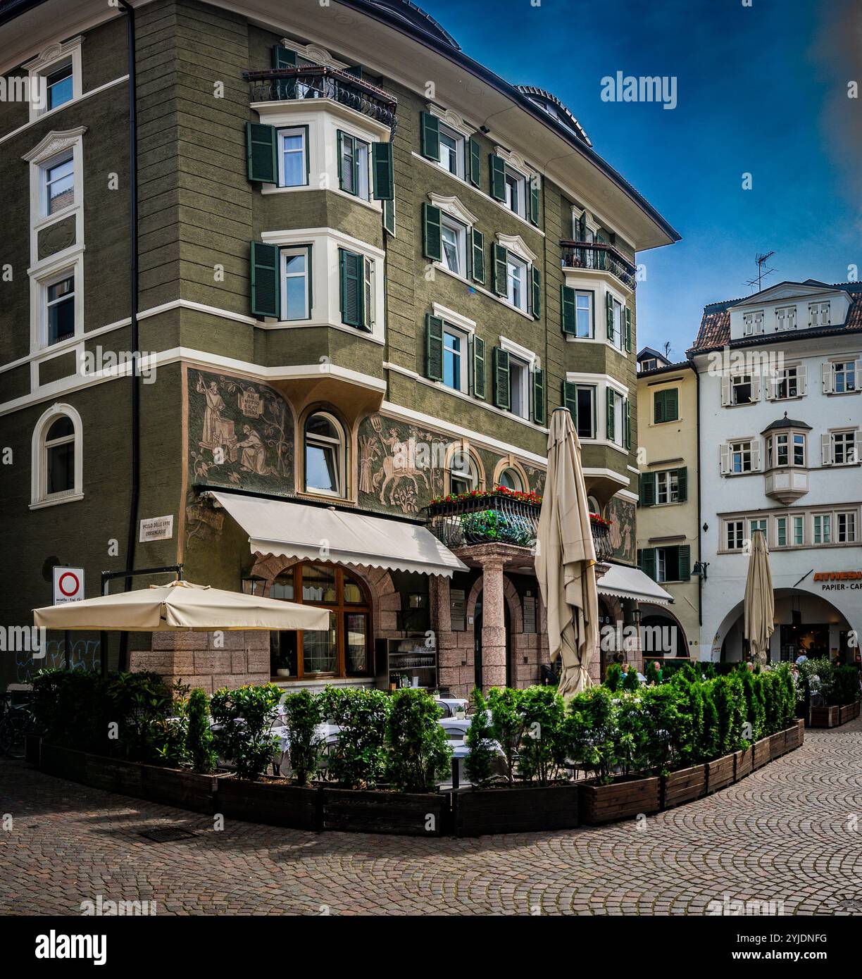 BOLZANO, ITALY – AUGUST 27, 2024: The charming streets of Bolzano’s ...
