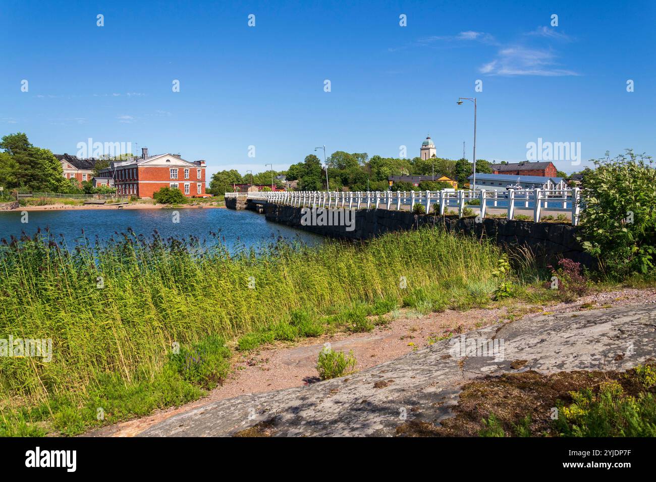 Islands of Suomenlinna sea fortress southest form Helsinki city center ...