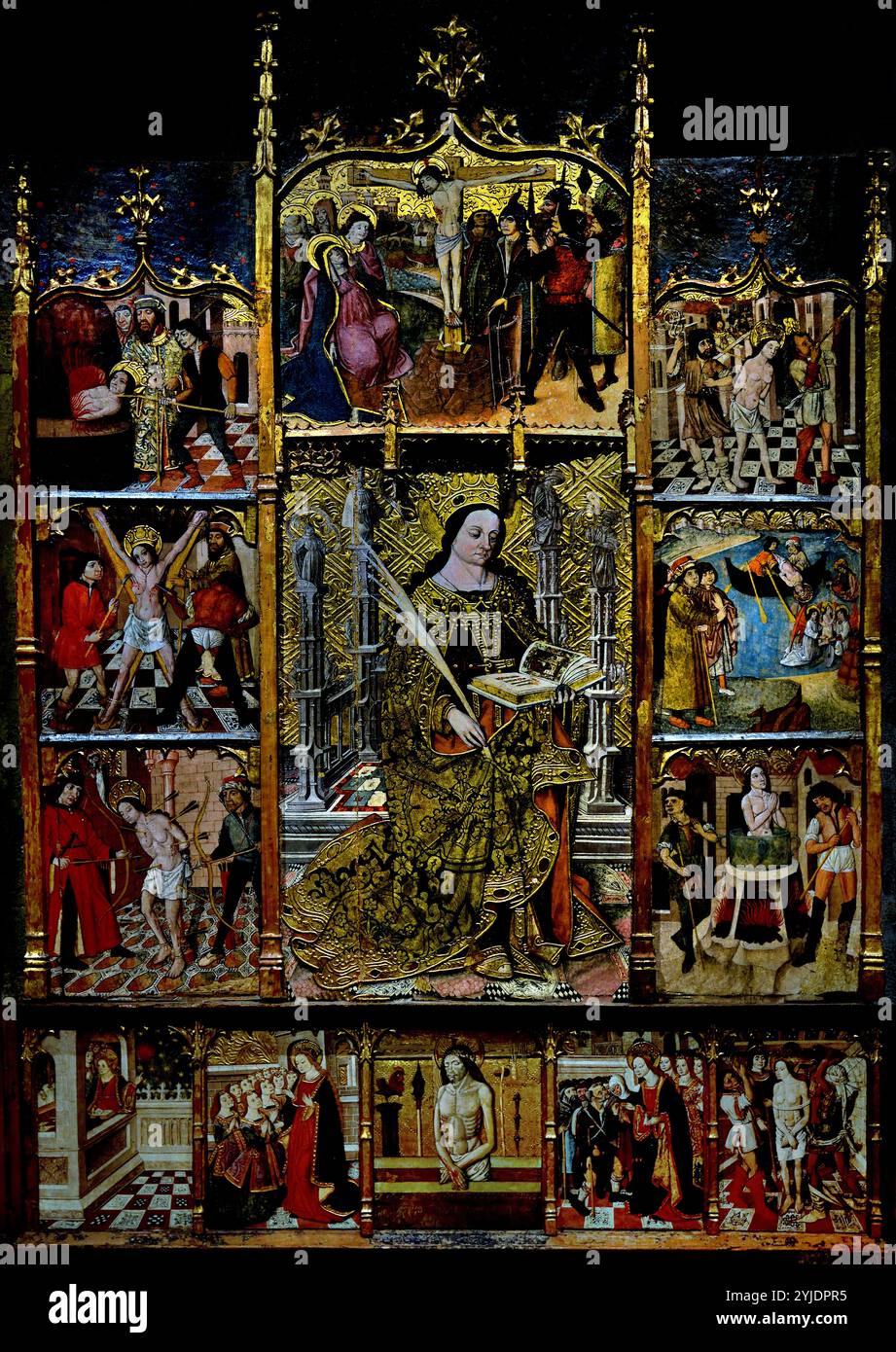 Altarpiece of Santa Cristina XV century, Tempera --wood, Chapel of ...