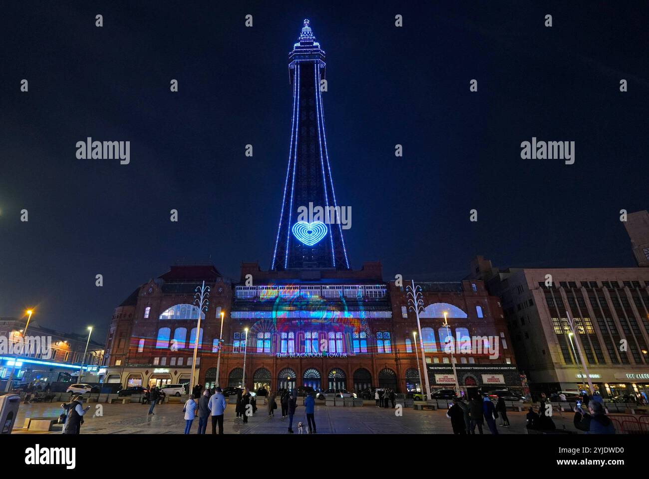 A Strictly Come Dancing themed illumination lights up Blackpool Tower ...