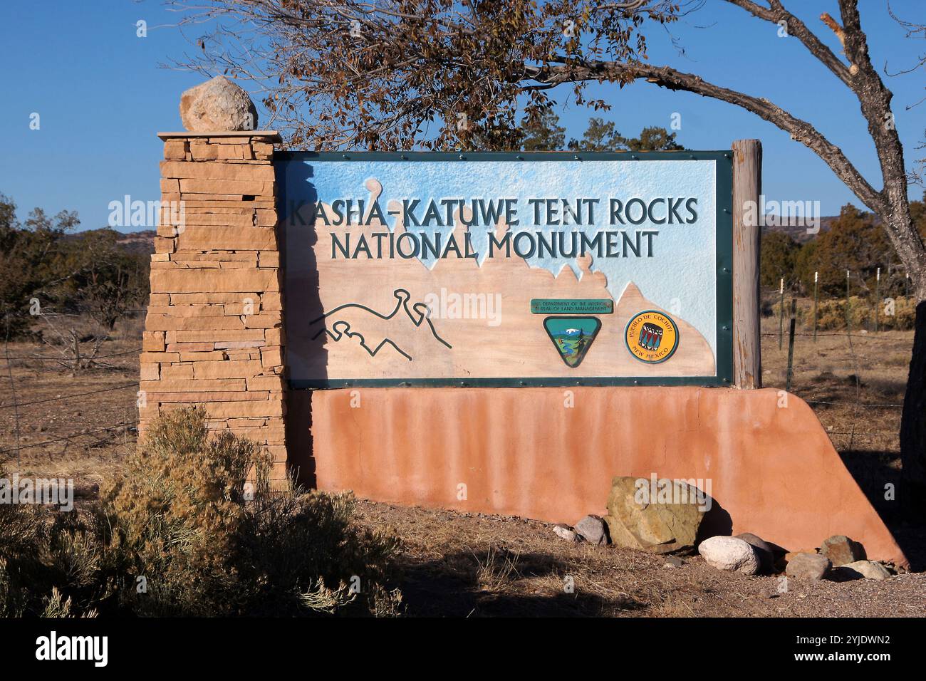 Entrance to Kasha-Katuwe Tent Rocks National Monument, Eingang zum ...