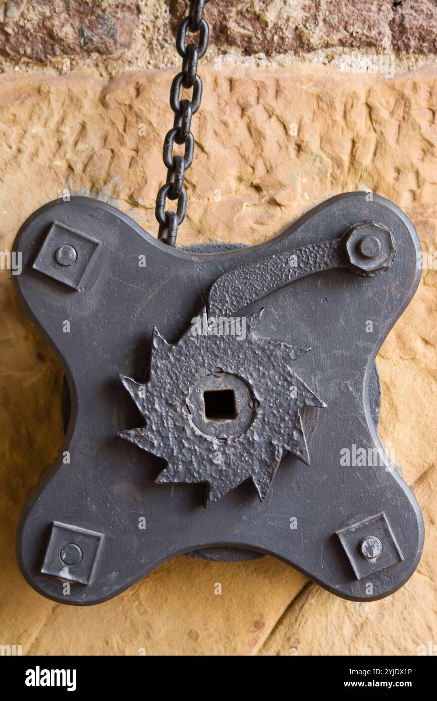 Locking mechanism of the drawbridge, Wartburg, Eisenach ...