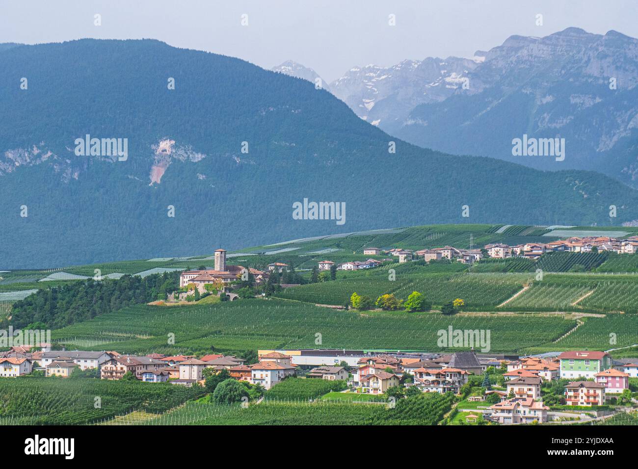 VILLE D'ANAUNIA, ITALY – AUGUST 28, 2024: Castel Valer in Val di Non ...