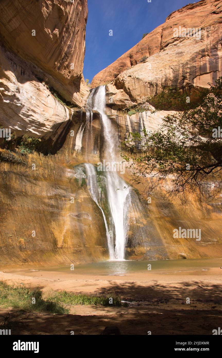 Calf Creek Falls, waterfall, Utah, USA, Wasserfall Stock Photo - Alamy