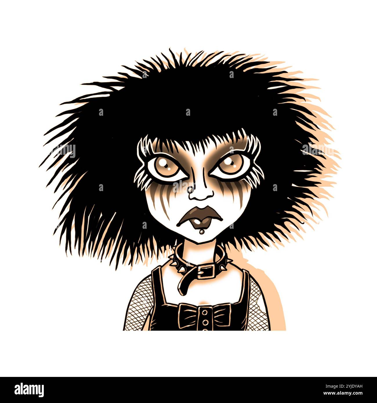 Artwork, Goth girl, punk fashion, emo styling, suit features on ...