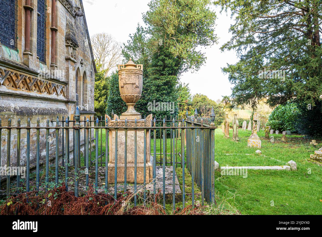 The tomb of Warren Hastings (died 1818) in the churchyard at St Peter's ...