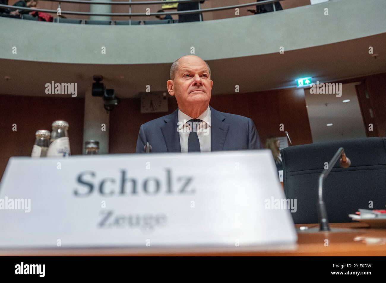 German Chancellor Olaf Scholz attends the Bundestag's Committee of ...