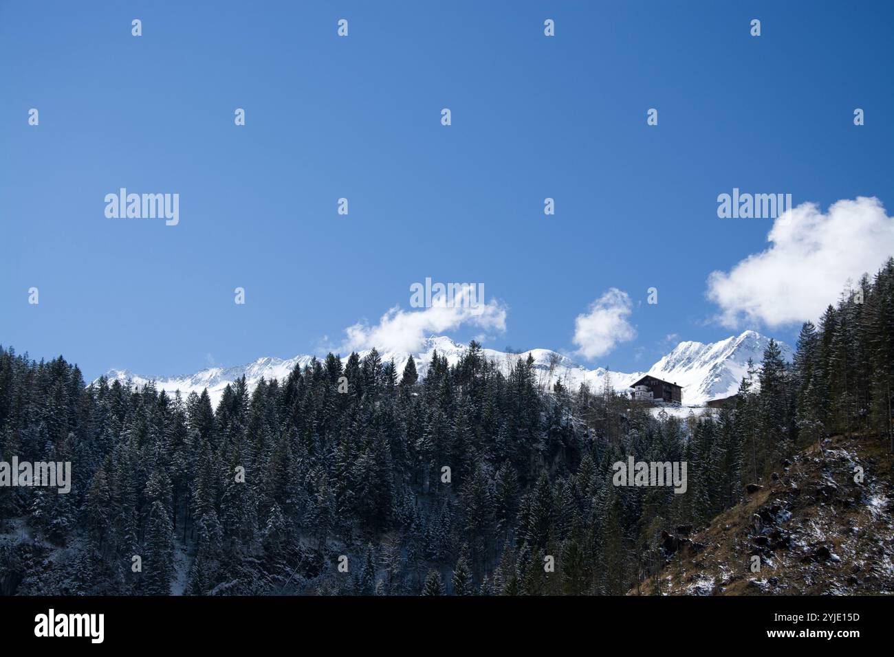 The Pinzgau valley in Austria, taken in April., Das Tal Pinzgau in ...