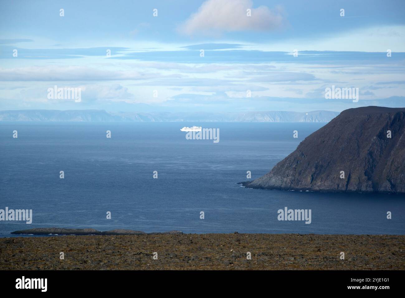 In Norway, on the island of Magerøya, at one of the northern tip, lies ...